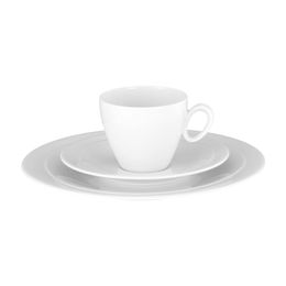 Seltmann Weiden Kaffeeservice Trio Wei&szlig; 18er Set