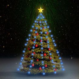 Weihnachtsbaum-Lichternetz,Kunstbaum,Weihnachtsschmuck/Weihnachtsdekoration mit 150 LEDs Blau 150 cm CIW83766 MAISONCHIC