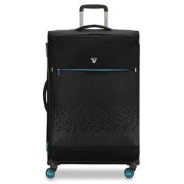 Roncato Handgepäck-Trolley Handgepäck-Trolley BOX 4.0, 55 cm, 4 Rollen, Reisegepäck, Aufgabegepäck, Volumenerweiterung, TSA, schwarz