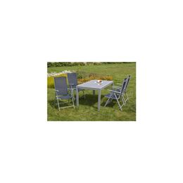 Merxx 5tlg. Amalfi Klappsessel Set, marineblau