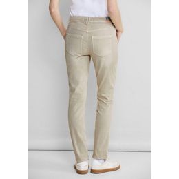 Street One Gerade Jeans Middle Waist, beige