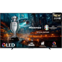 E (A bis G) HISENSE QLED-Fernseher "100E77NQ PRO" Fernseher grau (dunkelgrau) LED Fernseher