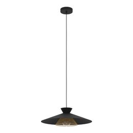 Hängeleuchte Eglo "GRIZEDALE" Lampen Gr. Ø 50,00 cm Höhe: 110,00 cm, schwarz (schwarz, messing) Pendelleuchten und Hängeleuchten