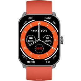 Smartwatch SMARTY 2.0 "Smarty 2.0" Smartwatches rot (rot, schwarz) Sportgeräte