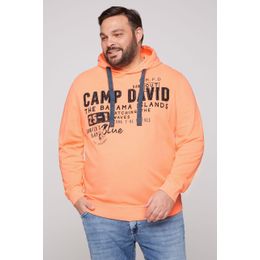 Kapuzensweatshirt CAMP DAVID Gr. L, orange Herren Sweatshirts