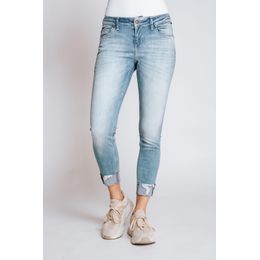 Regular-fit-Jeans Zhrill "NOVA" Gr. 28, N-Gr, blau (light blue) Damen Jeans Ankle 7/8