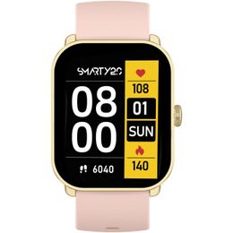 Smartwatch SMARTY 2.0 "Smarty 2.0" Smartwatches rosa (rosa, schwarz) Fitness-Tracker