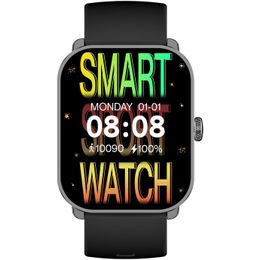 Smartwatch SMARTY 2.0 "Smarty 2.0" Smartwatches schwarz (schwarz, blau) Fitness-Tracker