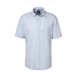 Kurzarmhemd OLYMP "Casual" Gr. XXXL, N-Gr, blau (bleu) Herren Hemden Kurzarm