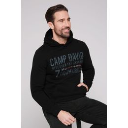 Kapuzensweatshirt CAMP DAVID Gr. L, schwarz Herren Sweatshirts