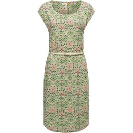 Ragwear Kleid 'Lilithe Ikat' Damen Gr&ouml;&szlig;e 40 beige / hellgr&uuml;n / pink / rot Sommerkleid