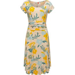 Ragwear Dress 'Yvone' female size 34 Nude / Light blue / Saffron / Petrol