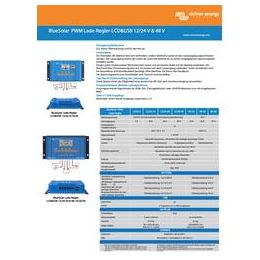 VICTRON ENERGY Victron BlueSolar PWM-LCD&USB 48V-30A Solarregler- 0% MwST. (Angebot gemäß §12 USt Gesetz.)