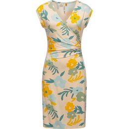 Ragwear Kleid 'Crupi' Damen Gr&ouml;&szlig;e 36 beige / hellblau / senf / petrol Sommerkleid