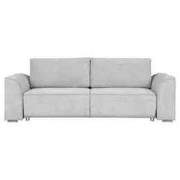 3-Sitzer Inosign "Beatrice Schlafsofa" Sofas Gr. B/H/T: 250cm x 92cm x 107cm, Struktur weich, mit Bettfunktion-mit Bettkasten-Liegefläche 197cm, beige (creme) wahlweise auch mit Bettfunktion und Bettkasten, incl. 2 Zierkissen