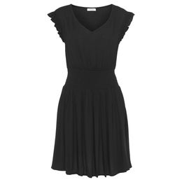 Lascana Kleid Damen Gr&ouml;&szlig;e 46 schwarz Sommerkleid