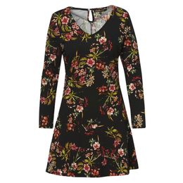 Koroshi Kleid Damen Gr&ouml;&szlig;e 42 mischfarben / schwarz Sommerkleid