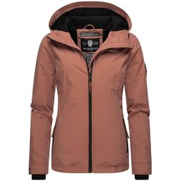 Marikoo &Uuml;bergangsjacke 'Brombeere' Damen Gr&ouml;&szlig;e XL hellbraun / schwarz