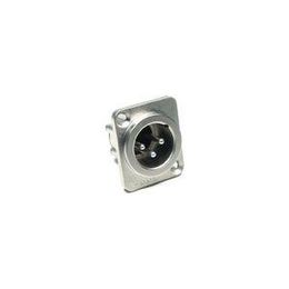 Amphenol Entertainment XLR-Steckverbinder, M3-Gewindebohrung, Stecker, Gerade, Panelmontage, Pole - 3 - AX3MDVM3