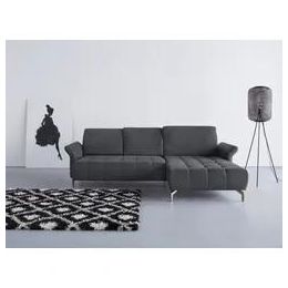 Ecksofa Inosign "Fresh L-Form" Sofas Gr. B/H/T: 281cm x 79cm x 185cm, Luxus-Microfaser ALTARA NUBUCK, mega-Recamiere rechts, mit Armteilverstellung-mit Kopfteilverstellung-mit Vorziehsitz motorisch, grau Federkern, wahlweise Kopfteilverstellung und motorischer Vorziehsitz