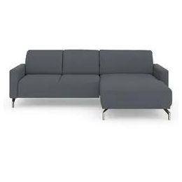 Sit & More Ecksofa SIT & MORE "Bailando L-Form" Sofas Gr. B/H/T: 251cm x 84cm x 163cm, Chenille, Recamiere rechts, ohne Kopfteilverstellung-ohne Vorziehsitz, blau (blaugrau) wahlweise mit Kopfteilverstellung und Vorziehsitz, motorisch