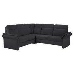 Ecksofa Home Affaire "Tahoma L-Form" Sofas Gr. B/H/T: 251cm x 103cm x 231cm, Struktur weich, langer Schenkel rechts, mit Bettfunktion, schwarz mit Armlehnfunktion, wahlweise Bettfunktion, Schublade, Relaxfunktion