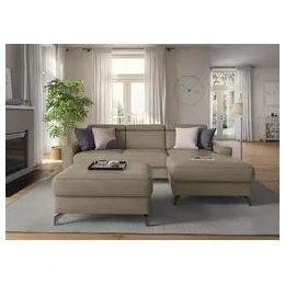 Sit & More Ecksofa SIT & MORE "Scarlett L-Form" Sofas Gr. B/T: 258cm x 172cm, Luxus-Microfaser, Recamiere rechts, Kopfteilverstellung, beige inklusive Kopfteilverstellung, wahlweise mit Bettfunktion, Bettkasten