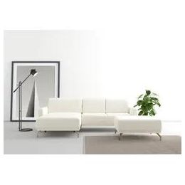 Sit & More Ecksofa SIT & MORE "Bailando L-Form" Sofas Gr. B/H/T: 251cm x 84cm x 163cm, Soft clean, Recamiere links, mit Kopfteilverstellung, beige (creme) wahlweise mit Kopfteilverstellung und Vorziehsitz, motorisch