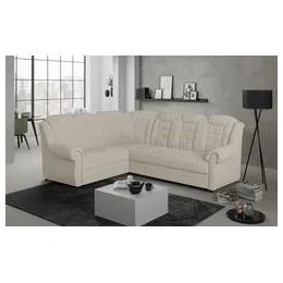 Ecksofa Home Affaire "Boston L-Form" Sofas Gr. B/H/T: 266 cm x 102 cm x 216 cm, Chenille, langer Schenkel rechts, Ohne Bettfunktion-ohne Schubkasten, beige Gemütliches Ecksofa mit hoher Rückenlehne in klassischem Design