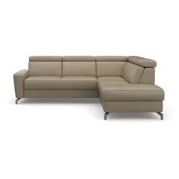 Sit & More Ecksofa SIT & MORE "Scarlett L-Form" Sofas Gr. B/T: 258cm x 226cm, Luxus-Microfaser, Ottomane rechts, mit Bettfunktion-mit Kopfteilverstellung-mit Bettkasten, beige inklusive Kopfteilverstellung, wahlweise mit Bettfunktion, Bettkasten