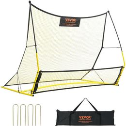 Mophorn - vevor 2 in 1 Fußball Rebound Doppelte Netze Tragbares Prellwand Fußball 25,4 x 25,4 mm, Rebounder Fußball Eisenrohr & PE-Netz Kinder &