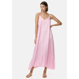 PM SELECTED Damen Elegantes Satin Maxikleid mit Anteil an echter Seide in Einheitsgröße PM56