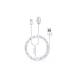 Cyoo 2in1 Ladekabel Wireless Lightning USB Kabel Smartwatch Apple i Watch Induktions-Ladegerät (Set