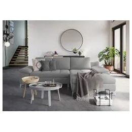 Sit & More Ecksofa SIT & MORE "Latigo L-Form" Sofas Gr. B/T: 270cm x 163cm, Luxus-Microfaser, Recamiere rechts, ohne Bettfunktion-ohne Bettkasten, grau mit Recamiere, wahlweise Bettfunktion und Bettkasten