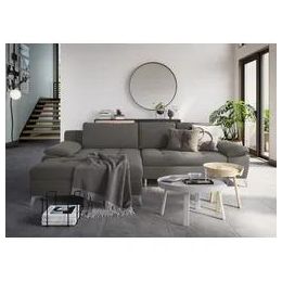 Sit & More Ecksofa SIT & MORE "Latigo L-Form", grau (hellgrau), B:290cm T:163cm, Sofas, mit Mega-Recamiere, wahlweise mit Bettfunktion und Bettkasten