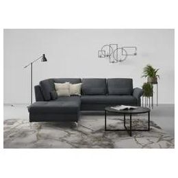 Ecksofa Inosign "Palm Beach L-Form" Sofas Gr. B/H/T: 259cm x 89cm x 224cm, Olympia EASY CLEAN, Ottomane links, mit Sitztiefenverstellung-ohne Bettfunktiom-ohne Stauraum-ohne Armteilverstellung, grau (dunkelgrau) Federkern, mit Sitztiefenverstellung, wahlweise Bettfunktion