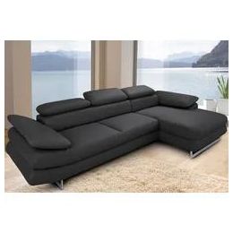 Ecksofa Inosign "Solution L-Form", schwarz, B:270cm H:73cm T:167cm, Sofas, wahlweise mit Bettfunktion