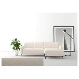 Sit & More Ecksofa SIT & MORE "Bailando L-Form" Sofas Gr. B/H/T: 251cm x 84cm x 163cm, Luxus-Microfaser ALTARA NUBUCK, Recamiere rechts, ohne Kopfteilverstellung-ohne Vorziehsitz, beige (creme) wahlweise mit Kopfteilverstellung und Vorziehsitz, motorisch