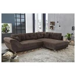 Jockenhöfer Ecksofa JOCKENHÖFER GRUPPE "Siena L-Form" Sofas Gr. B/H/T: 346cm x 90cm x 122cm, braun große Sitz- und Liegefläche, Ottomane links oder rechts montierbar