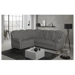 Ecksofa Home Affaire "Boston L-Form" Sofas Gr. B/H/T: 266 cm x 102 cm x 216 cm, Chenille, langer Schenkel rechts, Ohne Bettfunktion-ohne Schubkasten, grau (anthracite) Gemütliches Ecksofa mit hoher Rückenlehne in klassischem Design