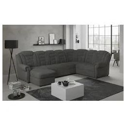 Wohnlandschaft Home Affaire "Boston U-Form" Sofas Gr. B/H/T: 333 cm x 102 cm x 216 cm, Chenille, langer Schenkel rechts-Recamiere links, Ohne Bettfunktion-ohne Schubkasten, grau (anthracite) Gemütliche Wohnlandschaft mit hoher Rückenlehne in klassischem Design