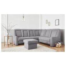 Sit & More Ecksofa SIT & MORE "Melissa L-Form" Sofas Gr. B/H/T: 257cm x 107cm x 217cm, Luxus-Microfaser Euphoria, langer Schenkel links, ohne Bettfunktion-ohne Schubkasten, grau klassisches Polsterprogramm, wahlweise Bettfunktion und Schubkasten