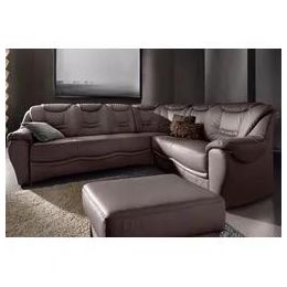 Sit & More Ecksofa SIT & MORE "Benson L-Form" Sofas Gr. B/H/T: 265cm x 94cm x 215cm, Luxus-Kunstleder, langer Schenkel links, ohne Bettfunktion, braun (mokka) wahlweise mit Bettfunktion