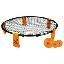 Volleyballnetz Sunflex "X-Ball, Volleyball Spiel im Garten oder Park, Trendspiel" Sport-Netze Gr. B/H/L: 90cm x 20cm x 90cm, orange