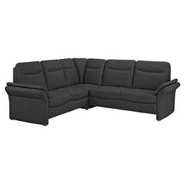 Ecksofa Home Affaire "Tahoma L-Form" Sofas Gr. B/H/T: 251cm x 103cm x 231cm, NaturLEDER-Kunstleder, langer Schenkel rechts, mit Bettfunktion, schwarz mit Armlehnfunktion, wahlweise Bettfunktion, Schublade, Relaxfunktion