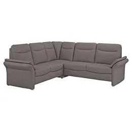 Ecksofa Home Affaire "Tahoma L-Form" Sofas Gr. B/H/T: 251cm x 103cm x 231cm, NaturLEDER-Kunstleder, langer Schenkel rechts, mit Bettfunktion, braun (schlamm) mit Armlehnfunktion, wahlweise Bettfunktion, Schublade, Relaxfunktion