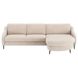 Sit & More Ecksofa SIT & MORE "Soul L-Form" Sofas Gr. B/H/T: 296cm x 90cm x 189cm, Microfaser, Recamiere rechts, ohne Funktion, beige wahlweise mit Bettfunktion