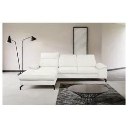 Ecksofa WERK2 "Panama L-Form" Sofas Gr. B/H/T: 275cm x 98cm x 184cm, Flachgewebe, Recamiere links, Schlaffunktion, Bettkasten, verstellbare Kopfteile, beige (natur) Modernes Sofa mit Schlaffunktion, Bettkasten, Kopfteile verstellbar