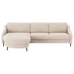 Sit & More Ecksofa SIT & MORE "Soul L-Form" Sofas Gr. B/H/T: 296cm x 90cm x 189cm, Microfaser, Recamiere links, ohne Funktion, beige wahlweise mit Bettfunktion