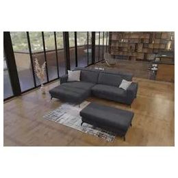 Sit & More Ecksofa SIT&MORE "Bolero L-Form" Sofas Gr. B/H/T: 290 cm x 88 cm x 178 cm, Breitcord, Recamiere links, mit Kopfteilverstellung-ohne Bett-ohne Bettkasten, grau